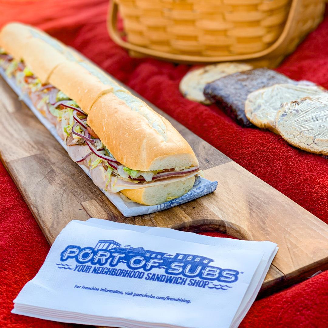 Port of Subs menu in Henderson, Nevada, USA