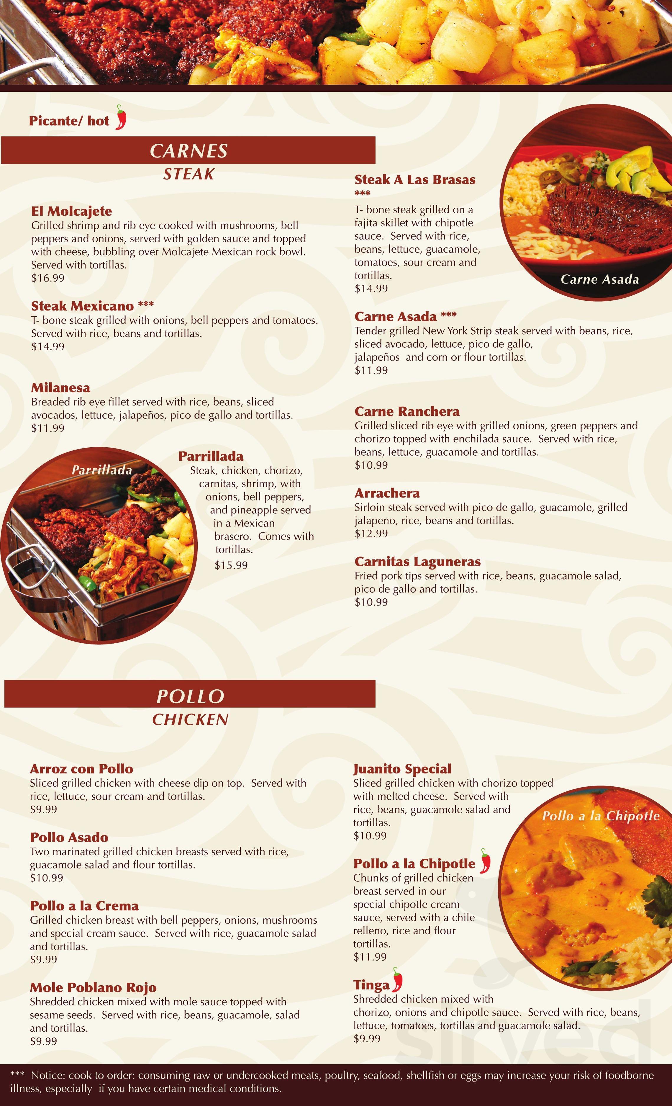 Casa Real menu in Madison Heights, Michigan, USA