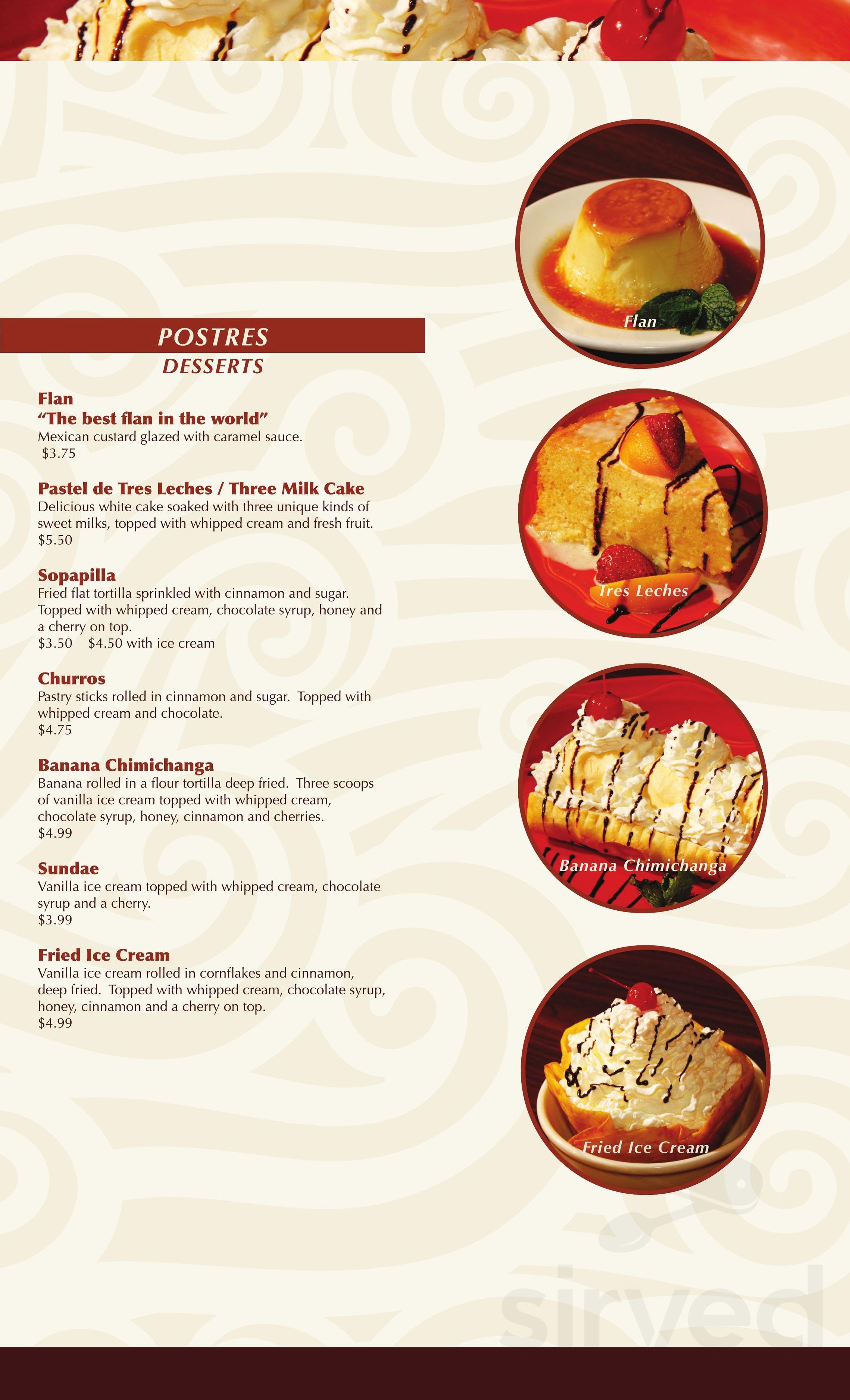 Casa Real menu in Madison Heights, Michigan, USA