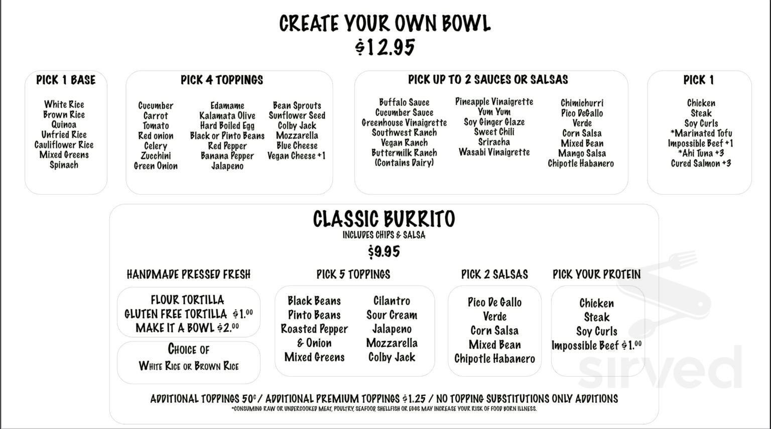 Greenhouse Kitchen Waterloo menu in Waterloo, Iowa, USA