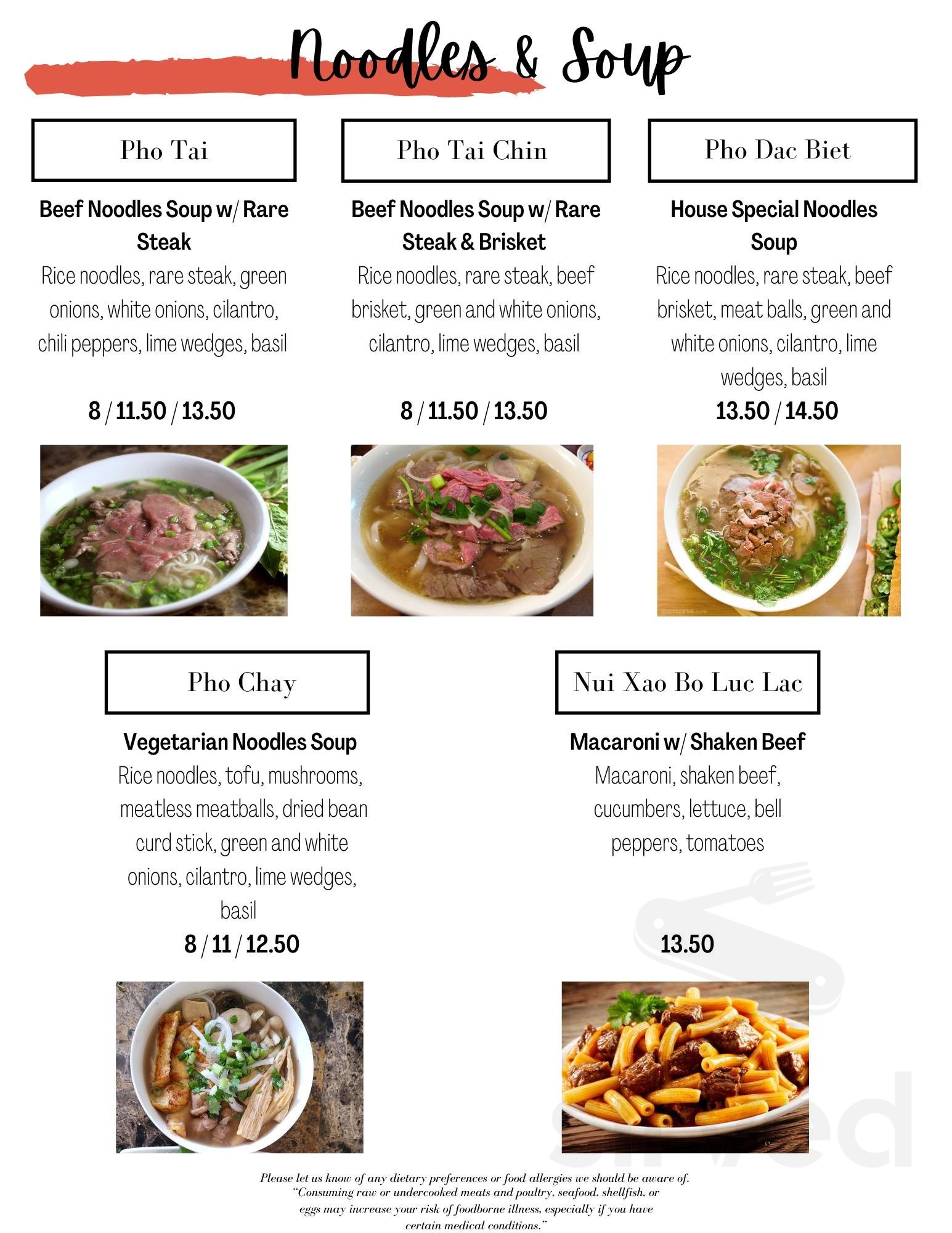 Pho 7 & DingTea Nampa menu in Nampa, Idaho, USA