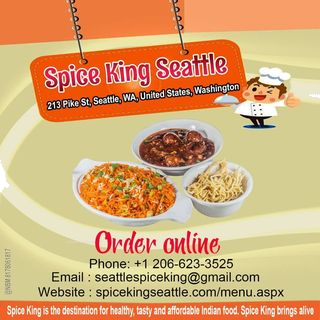 Menu for Spice King Seattle in Seattle, WA | Sirved