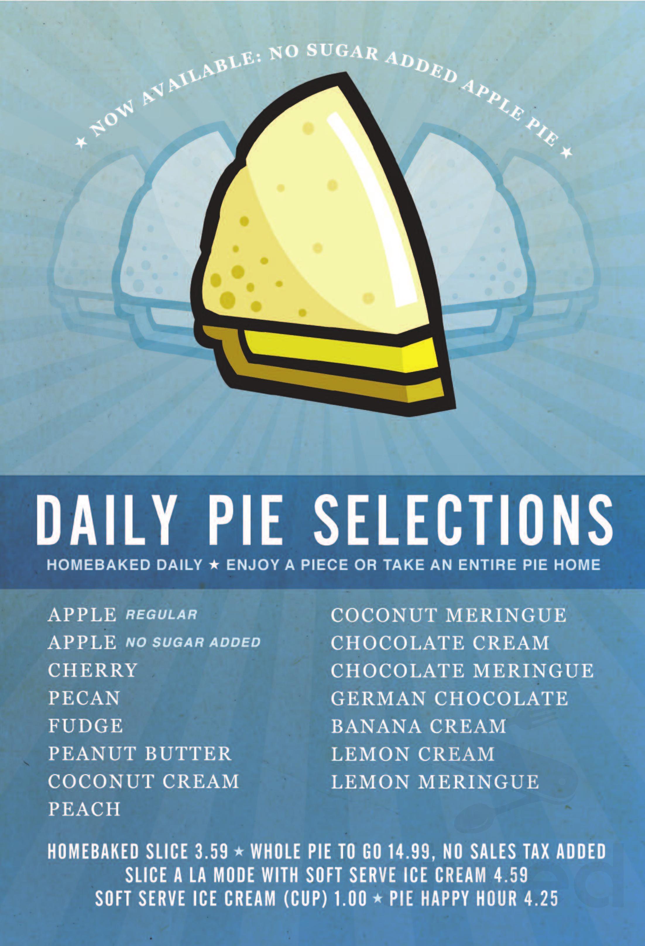 Blue Bonnet Cafe menu in Marble Falls, Texas, USA