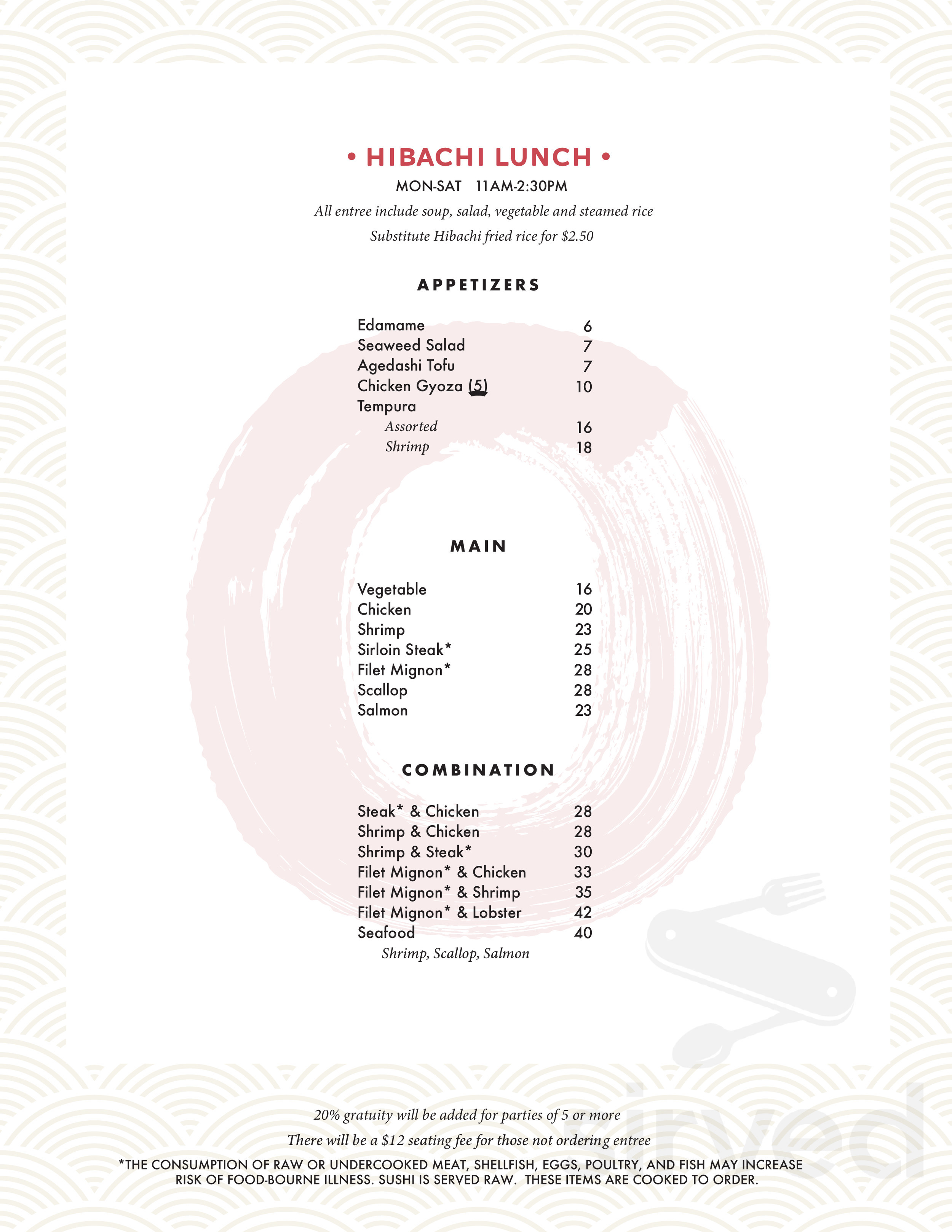 The Orient menu in Atlanta, Georgia, USA