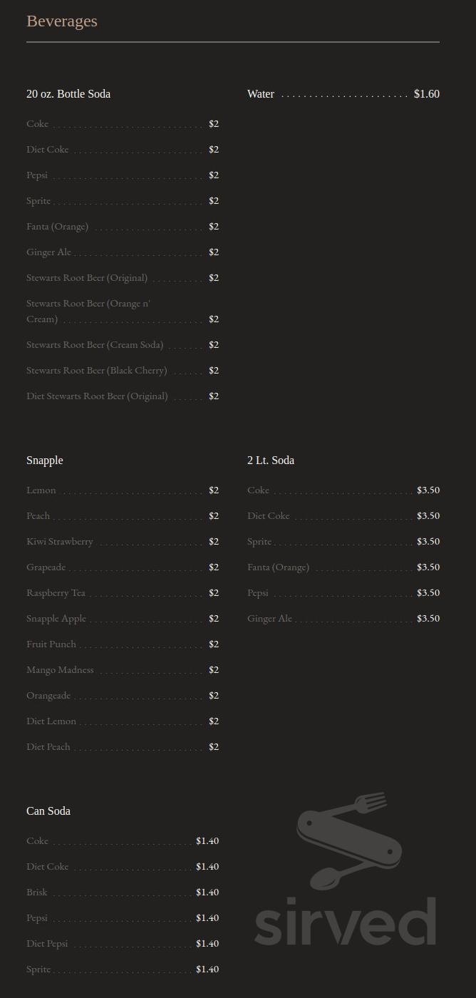 Menu - Bloomfield NJ's Mario's Famous Pizzeria | Sirved
