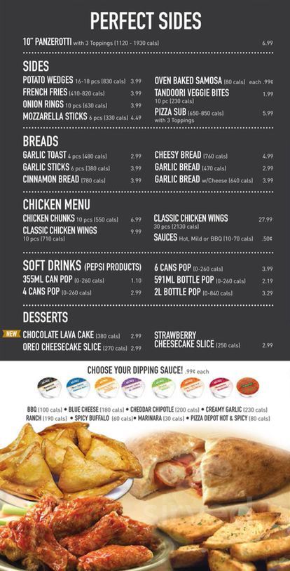Menu - Windsor ON's Pizza Depot | Sirved