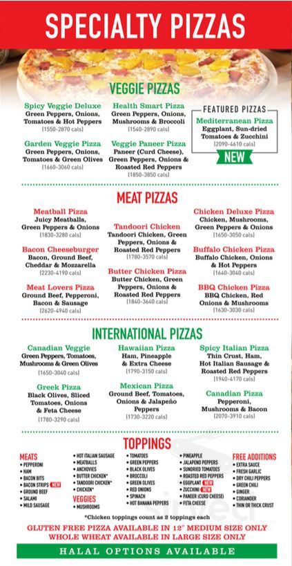 Menu - Windsor ON's Pizza Depot | Sirved