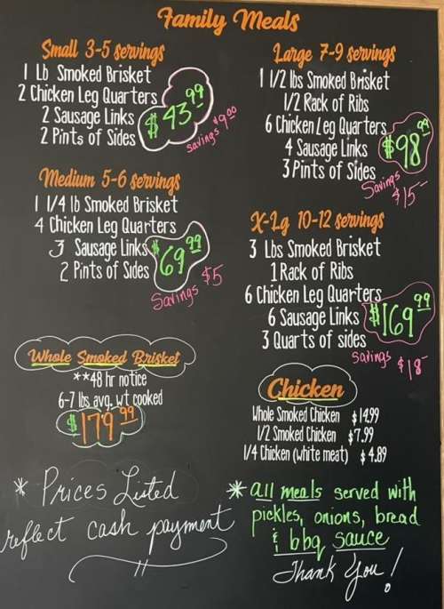 Texas Prime Bbq menu in Pleasanton, Texas, USA
