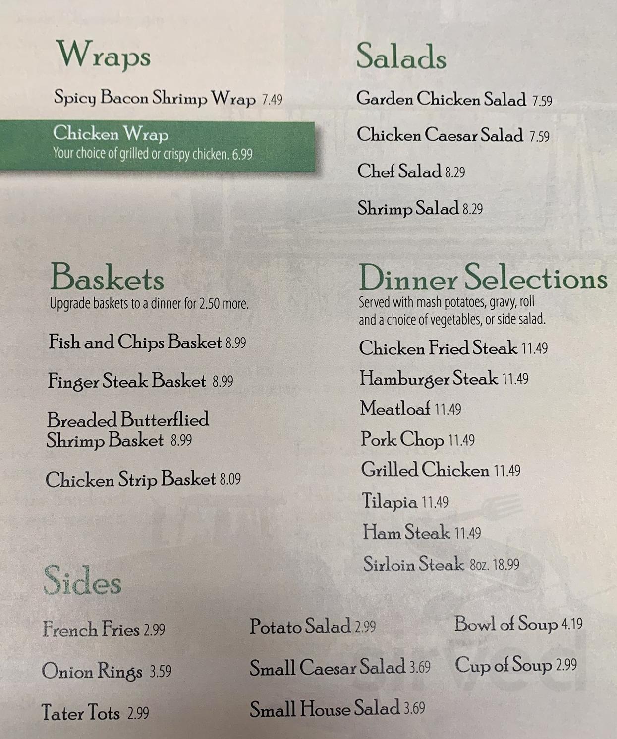 Farmers Supply Co-op & Farmers Cafe menu in Weiser, Idaho, USA