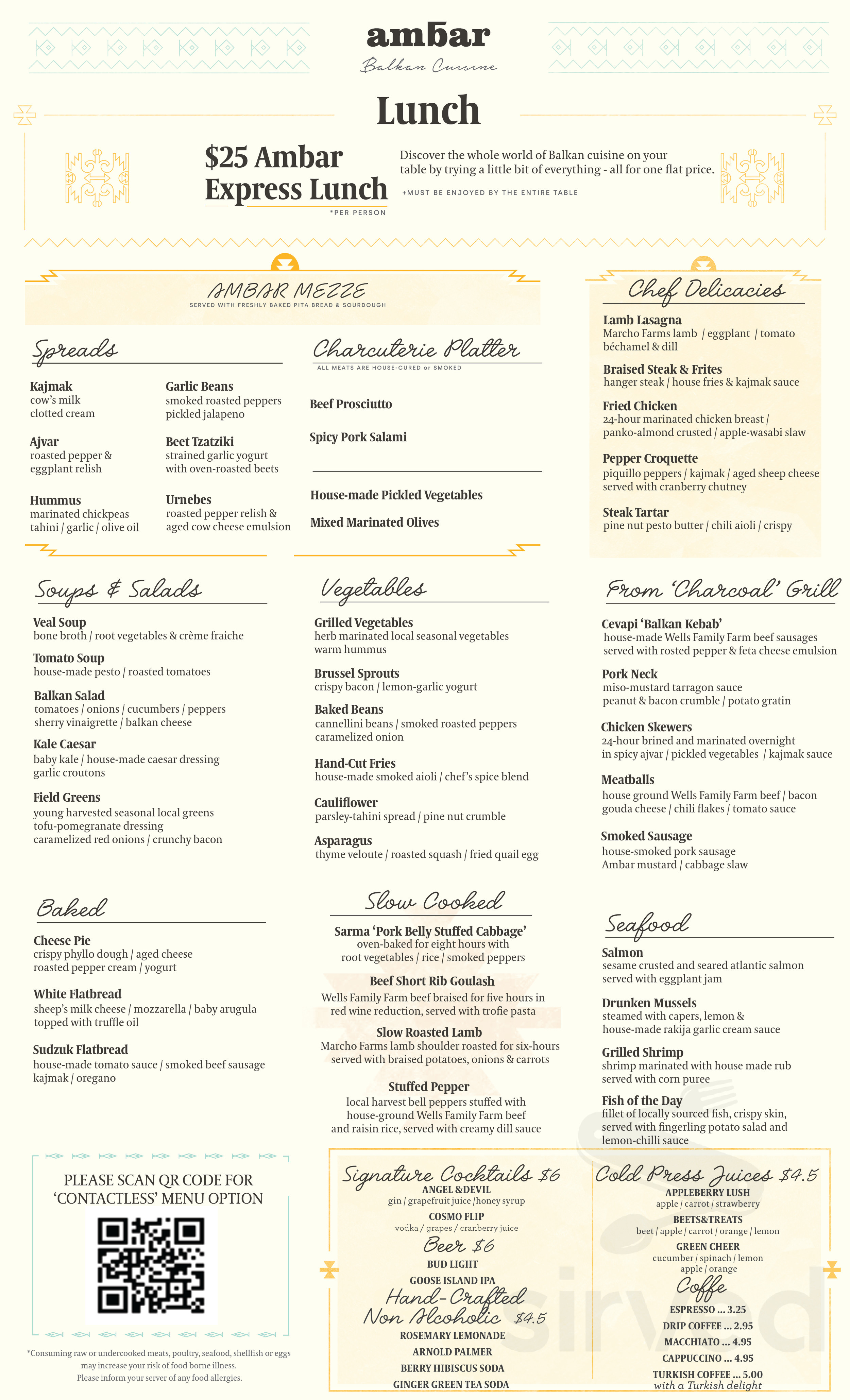 Ambar Restaurant - Clarendon menu in Arlington, Virginia, USA