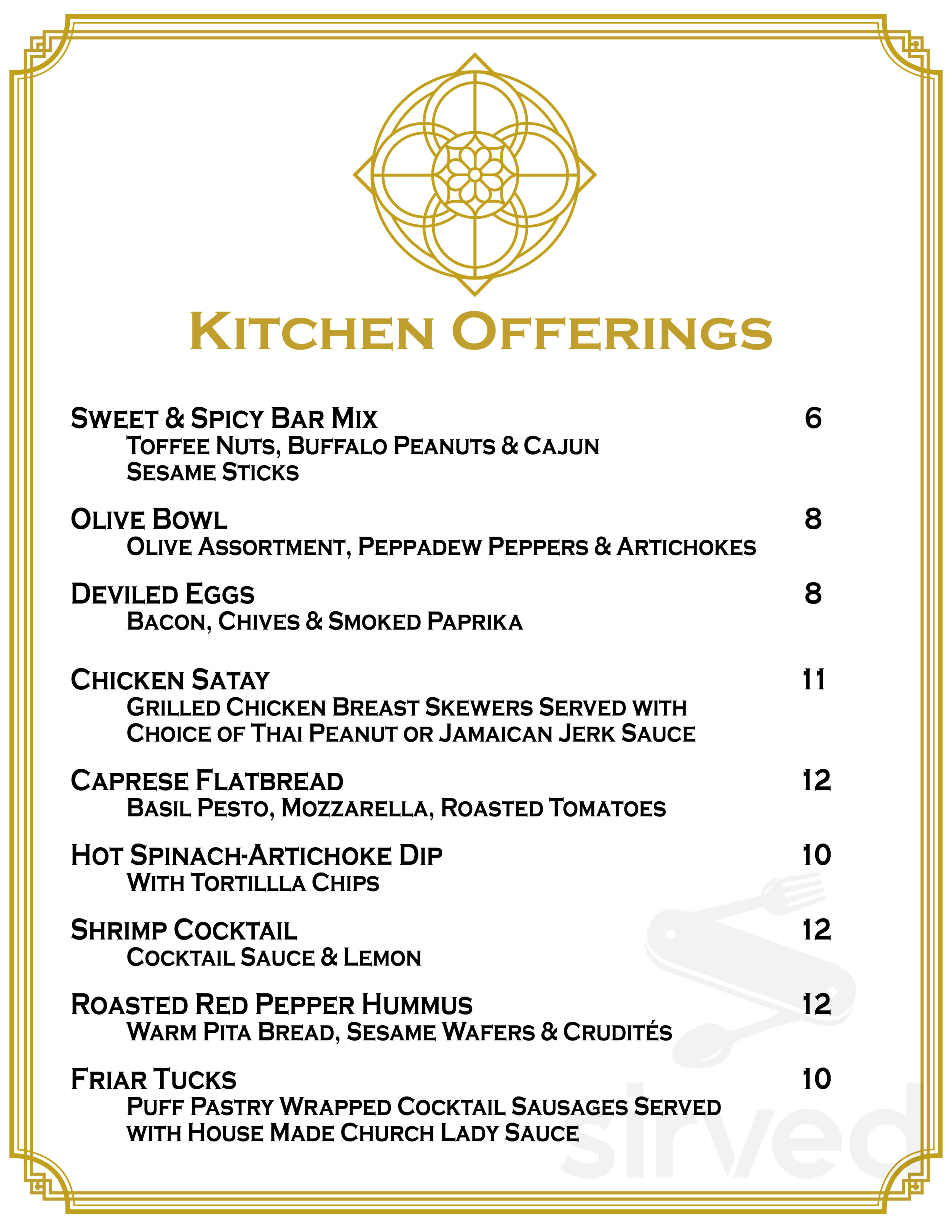 Menu - St Paul MN's Celeste of St. Paul Hotel + Bar | Sirved