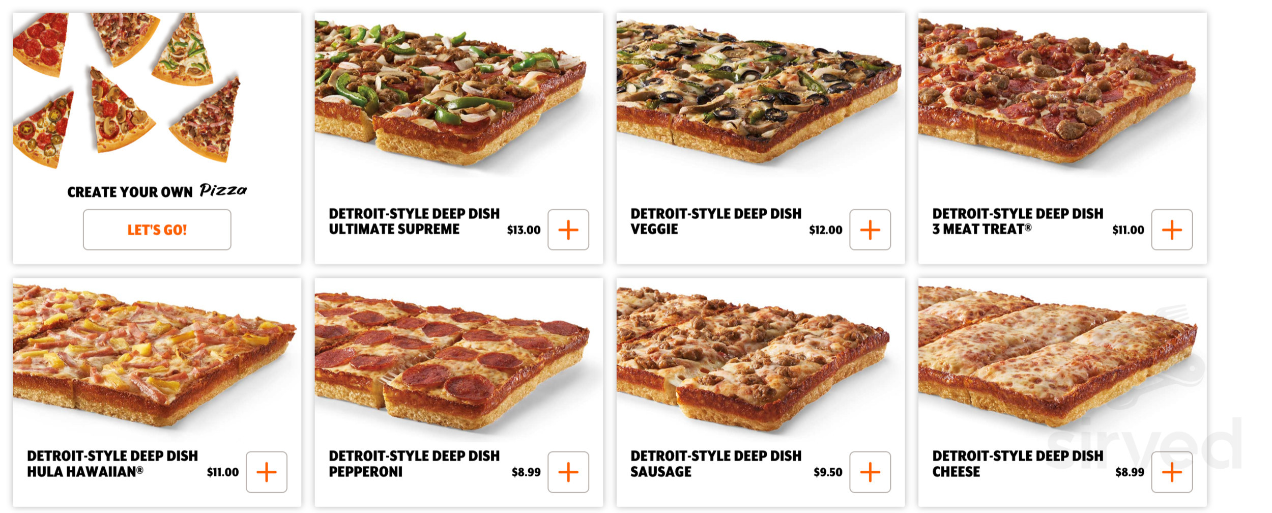 Little Caesars Pizza menu in Macon, Georgia, USA