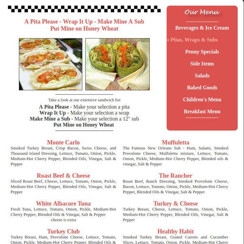 Penny Hill Shoppe menu in Union City, Tennessee, USA