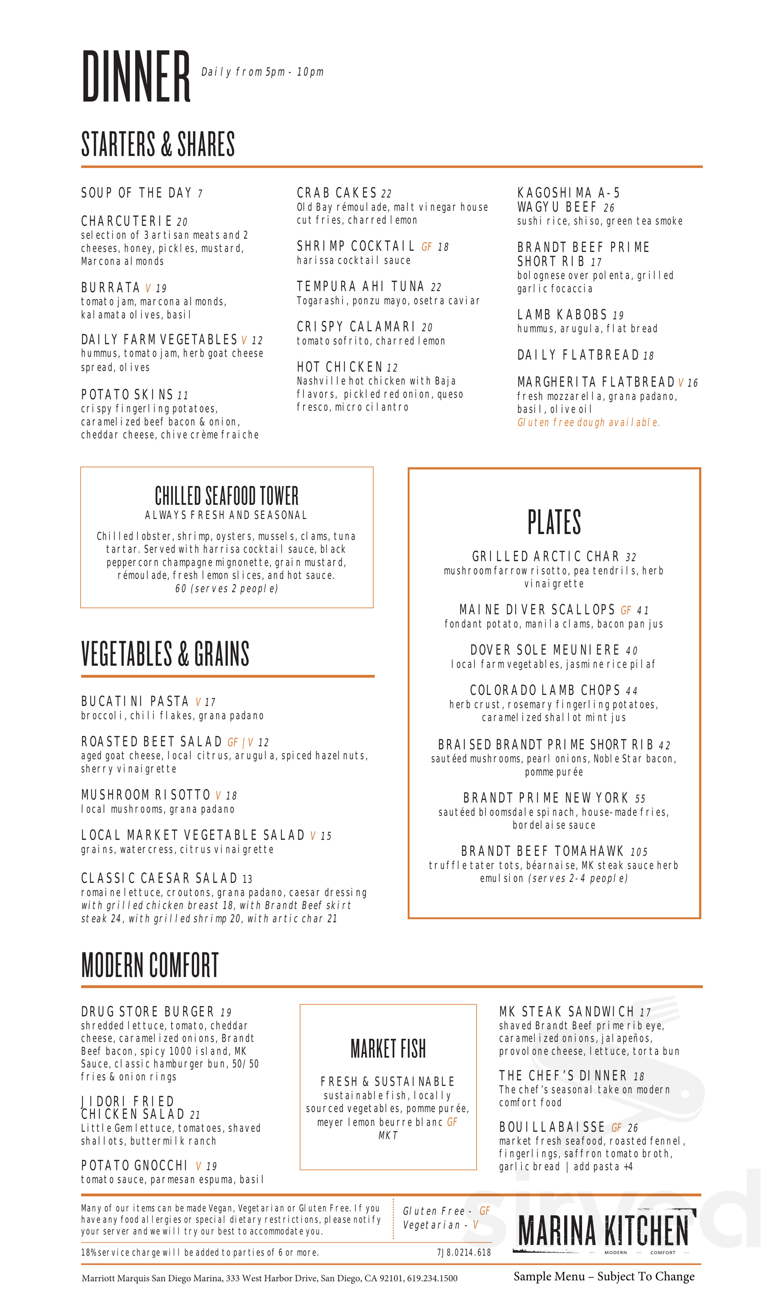 Exchange Pantry menu in San Diego, California, USA