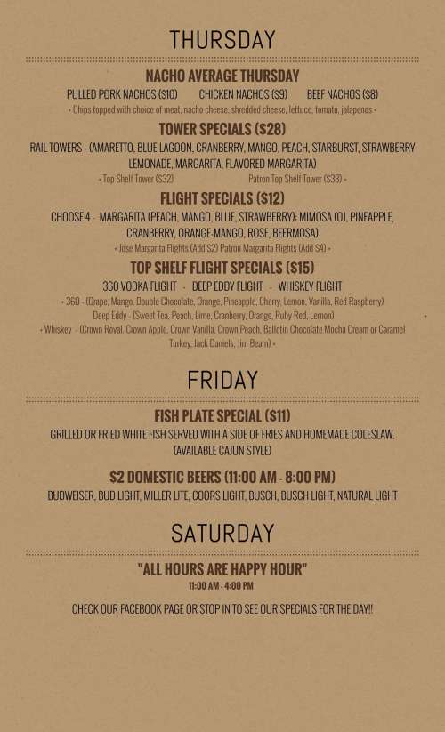 Refinery Bar & Grill menu in Wood River, Illinois, USA