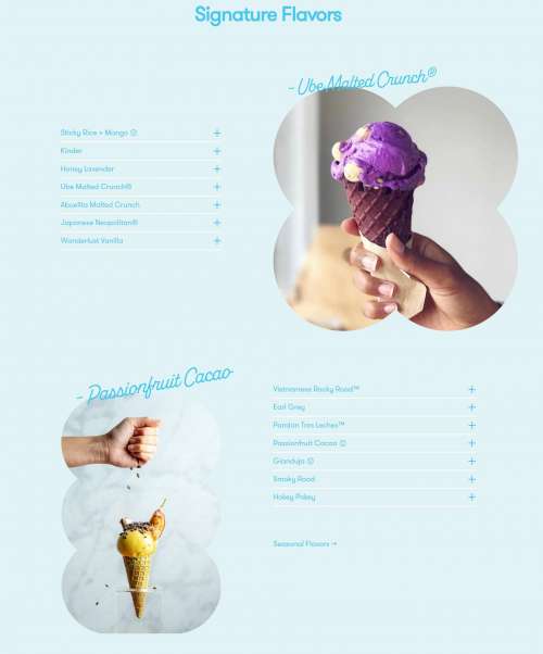 Wanderlust Creamery menu in Los Angeles, California, USA
