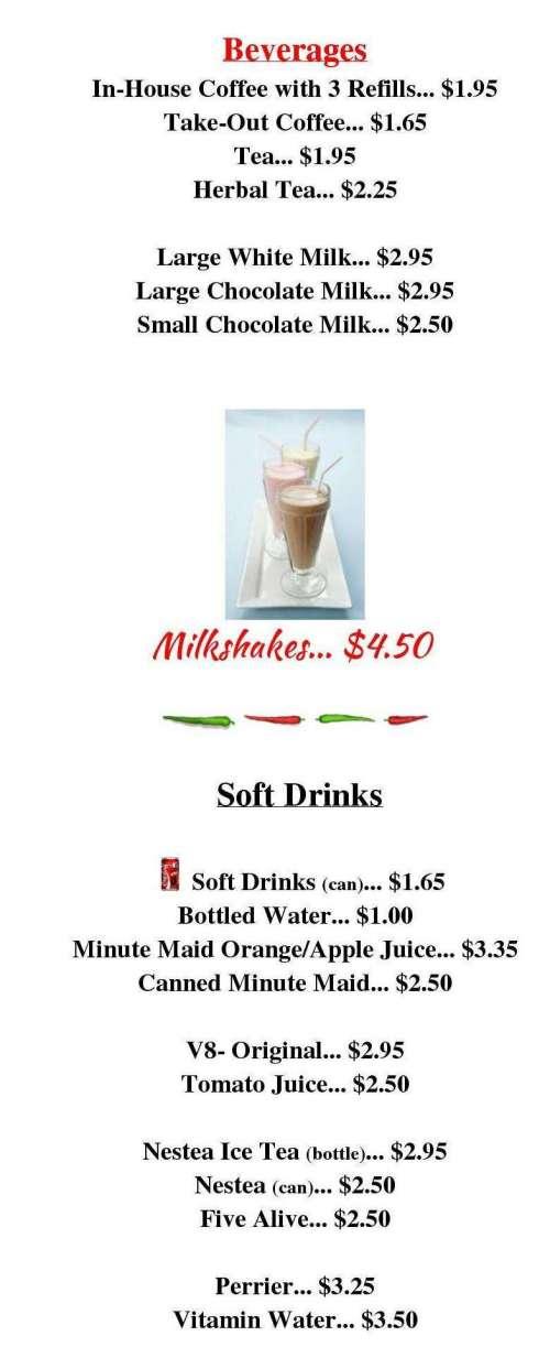 Rallis Burger & Grill menu in Acton, Ontario, Canada