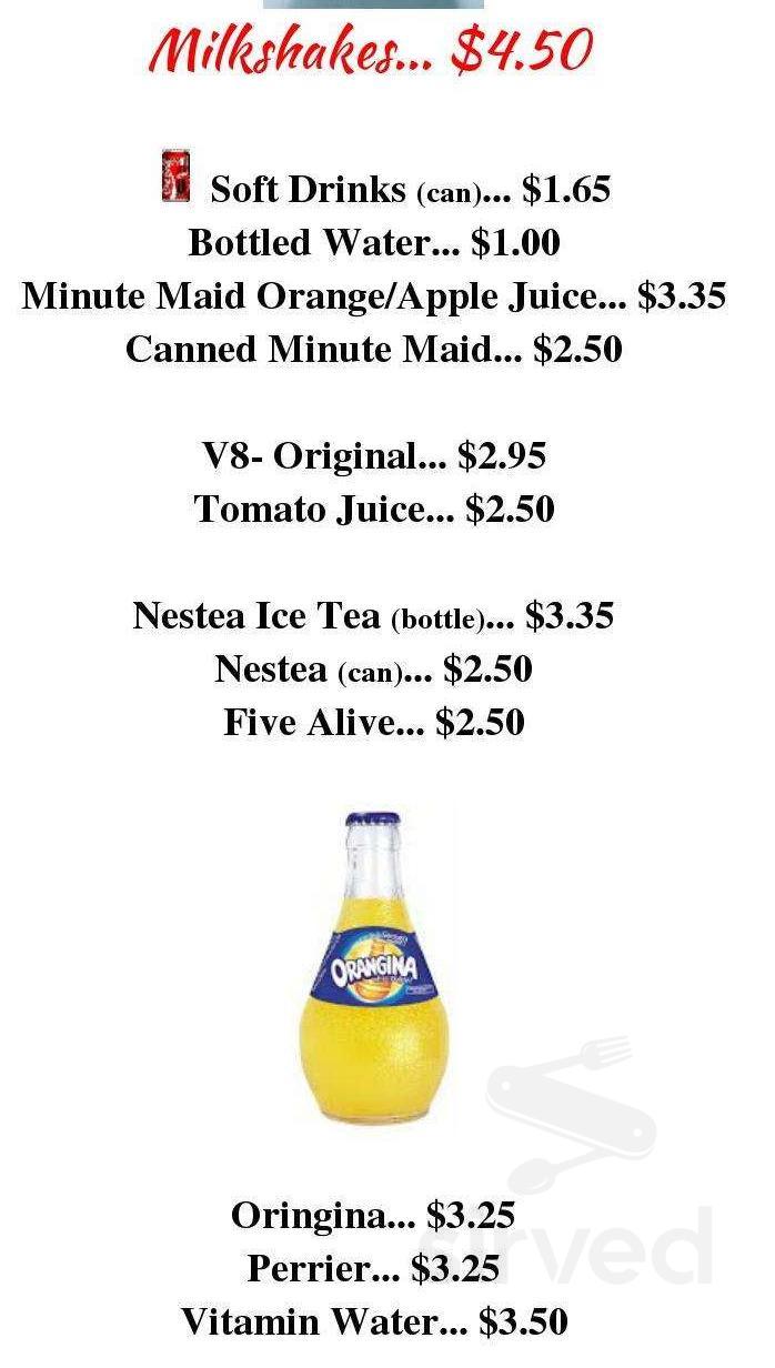 Rallis Burger & Grill menu in Acton, Ontario, Canada