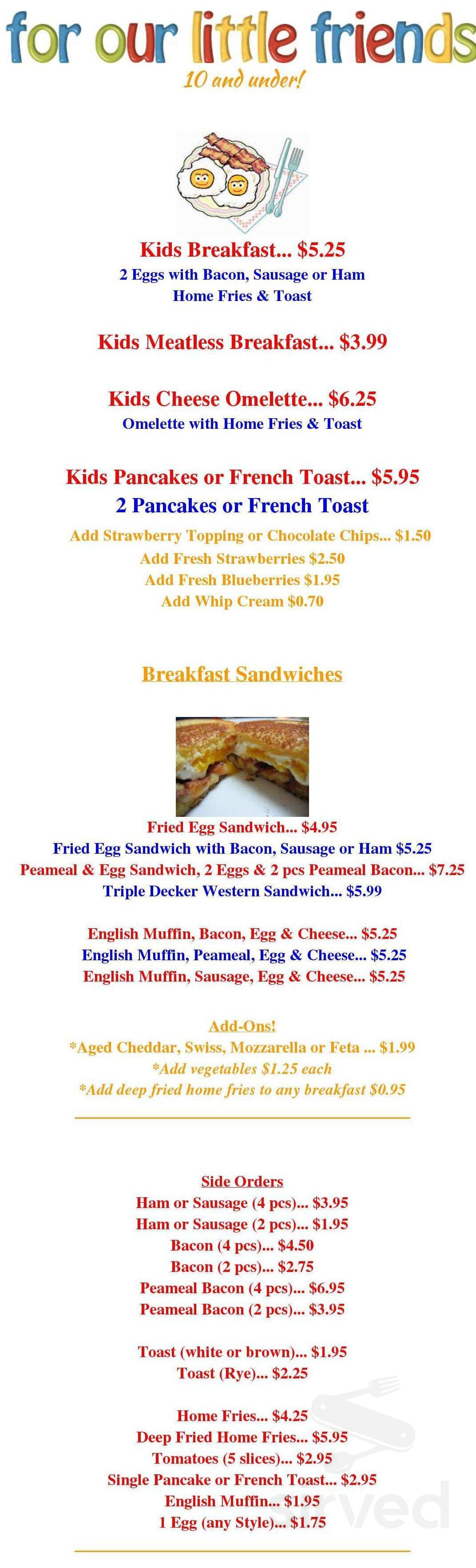 Rallis Burger & Grill menus in Acton, Ontario, Canada