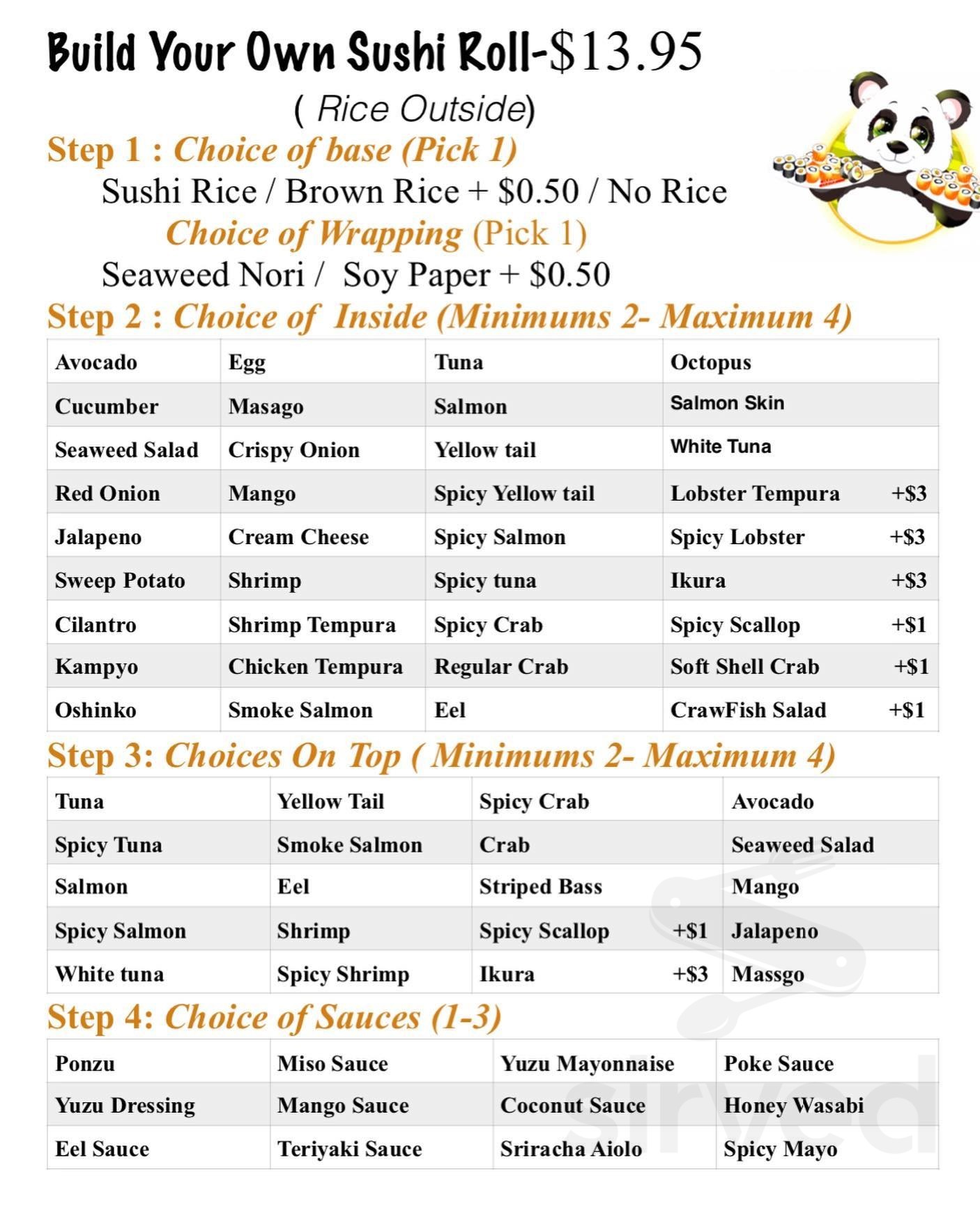 Menu - Ridgewood NJ's Poke Zone | Sirved