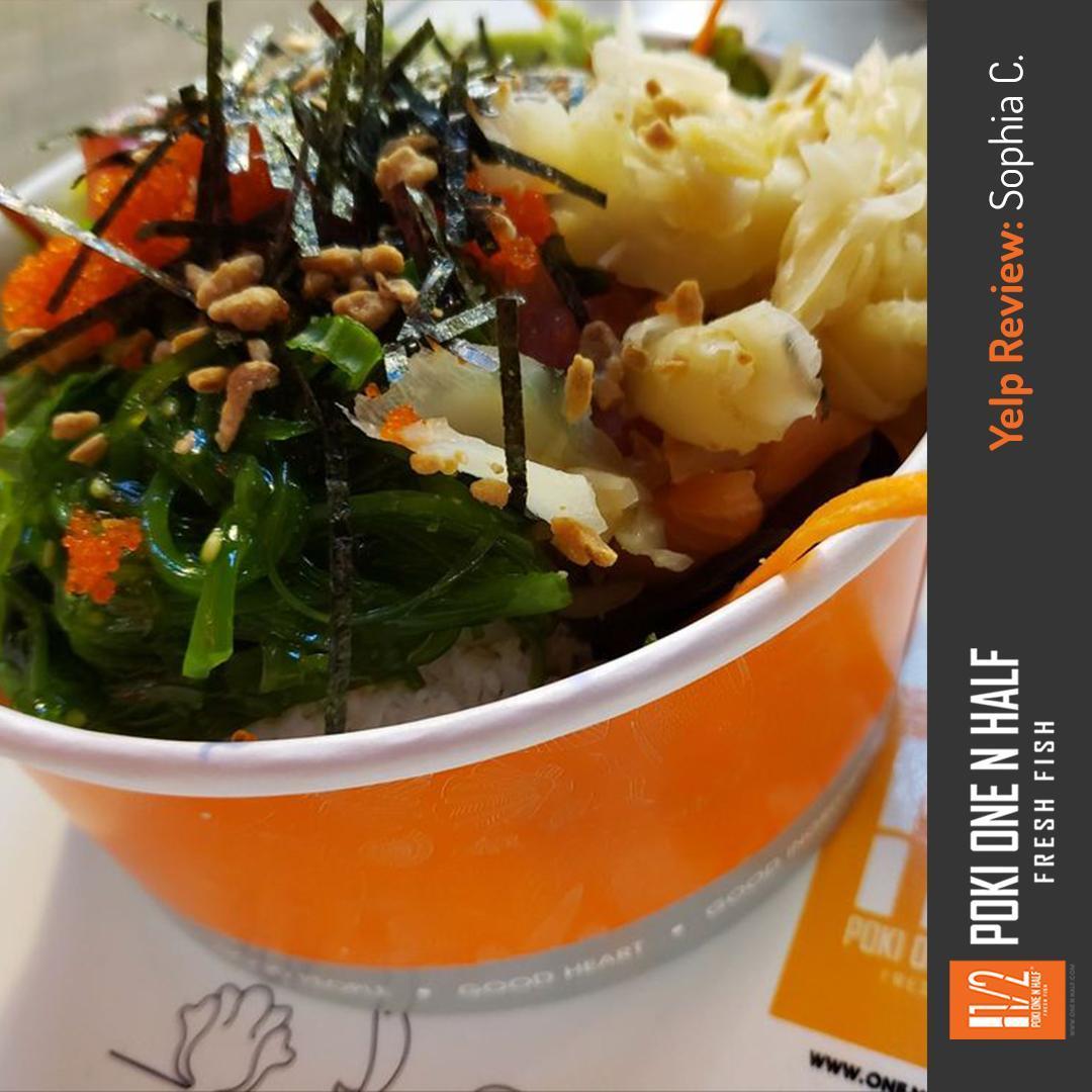 Poki One N Half menu in Chula Vista, California, USA