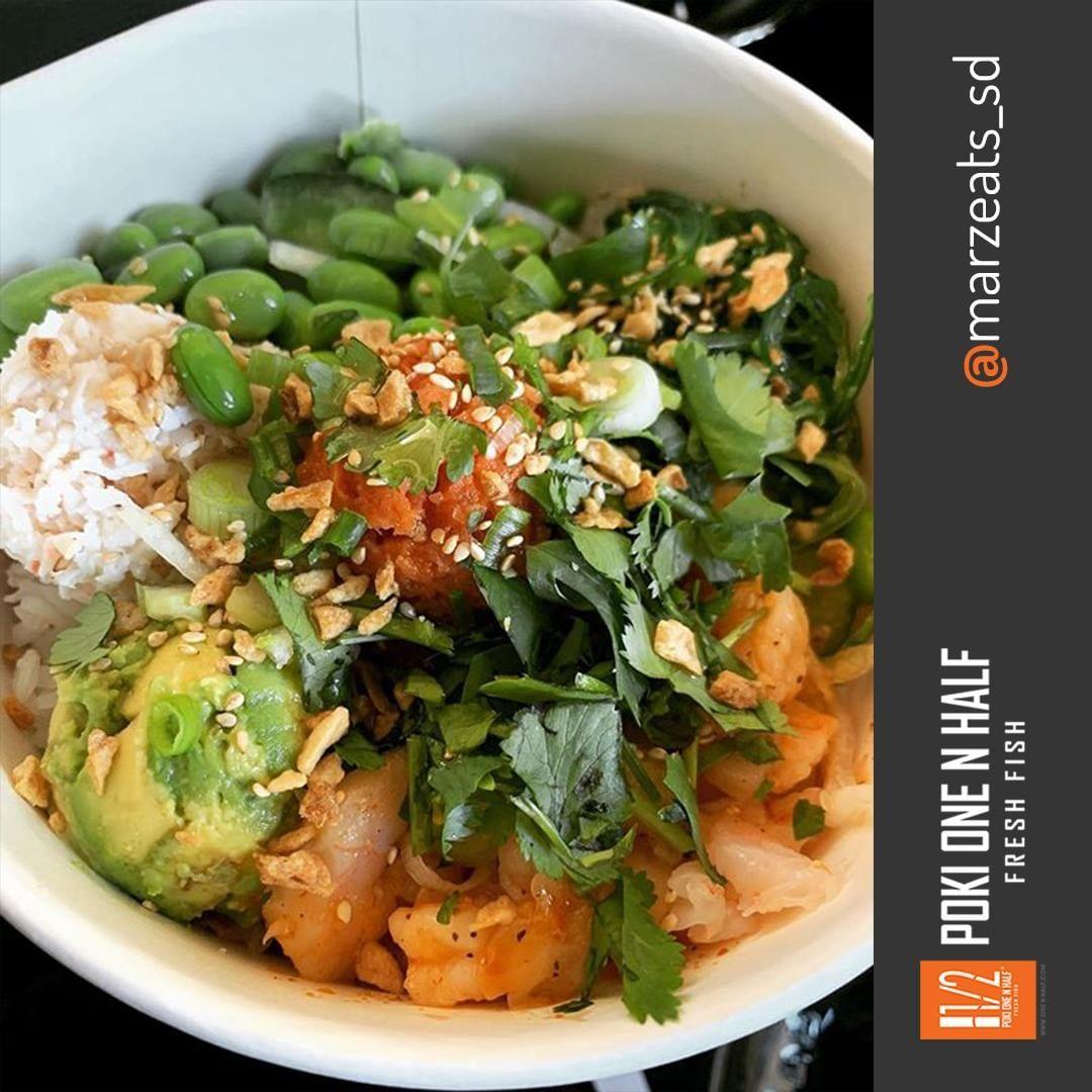 Poki One N Half menu in San Diego, California, USA