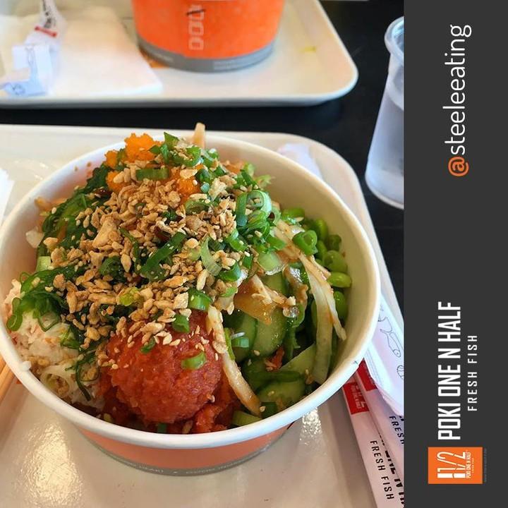 Poki One N Half menu in Chula Vista, California, USA