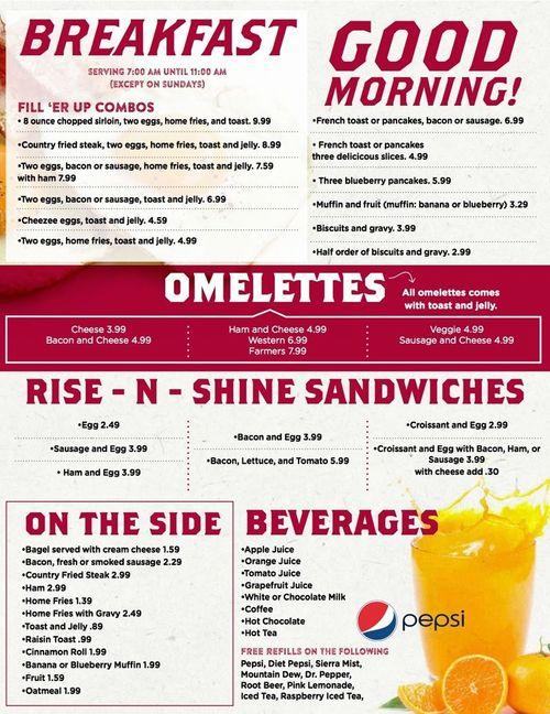 Nine Mile Restaurant menu in Fort Wayne, Indiana, USA