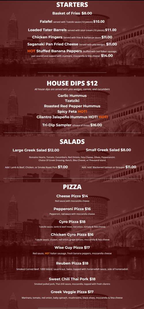 Niko's Gyros To-Go Broadview Heights menu in Broadview Heights, Ohio, USA
