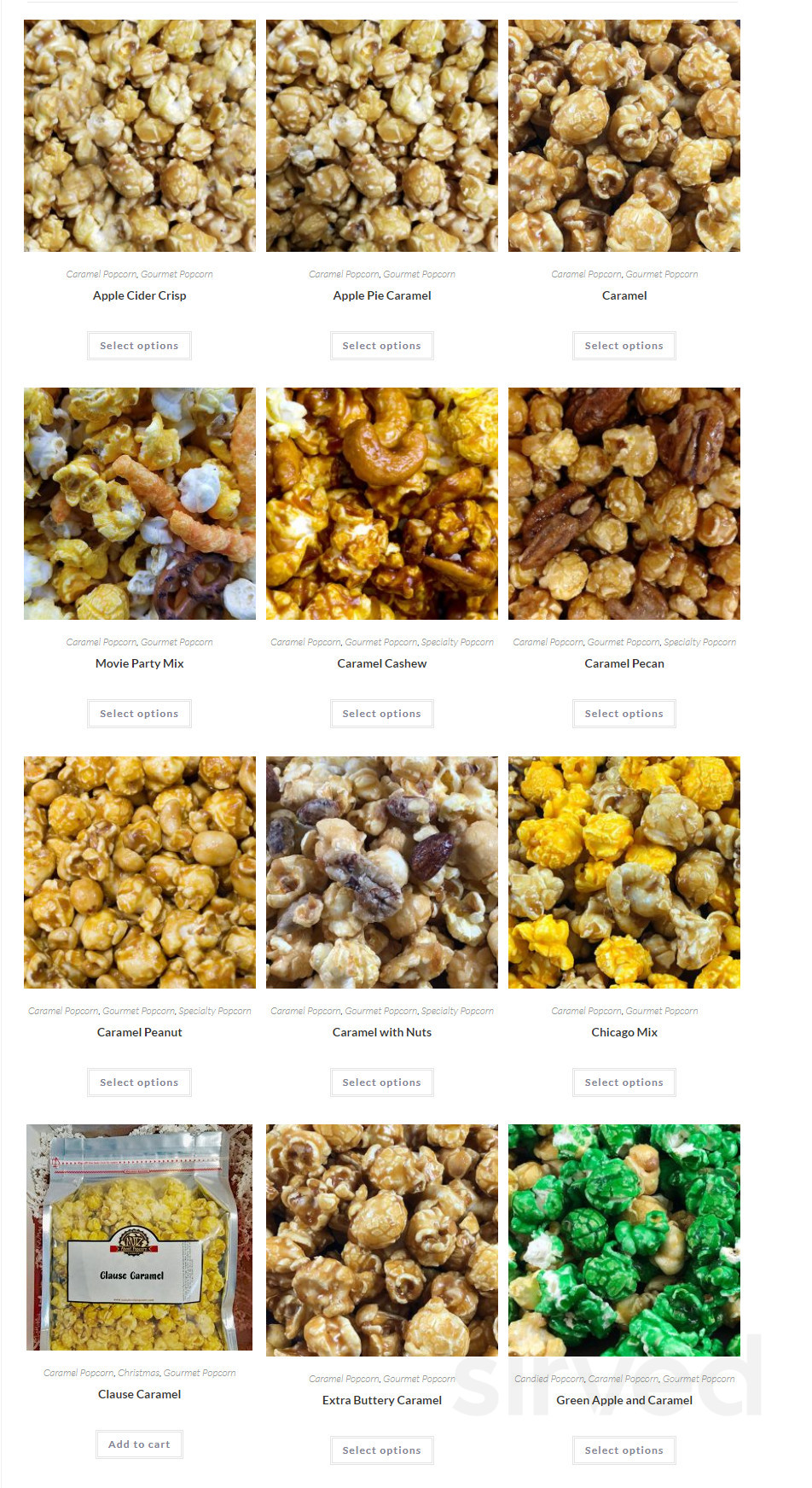 Nutz About Popcorn menu in Hatboro, Pennsylvania, USA
