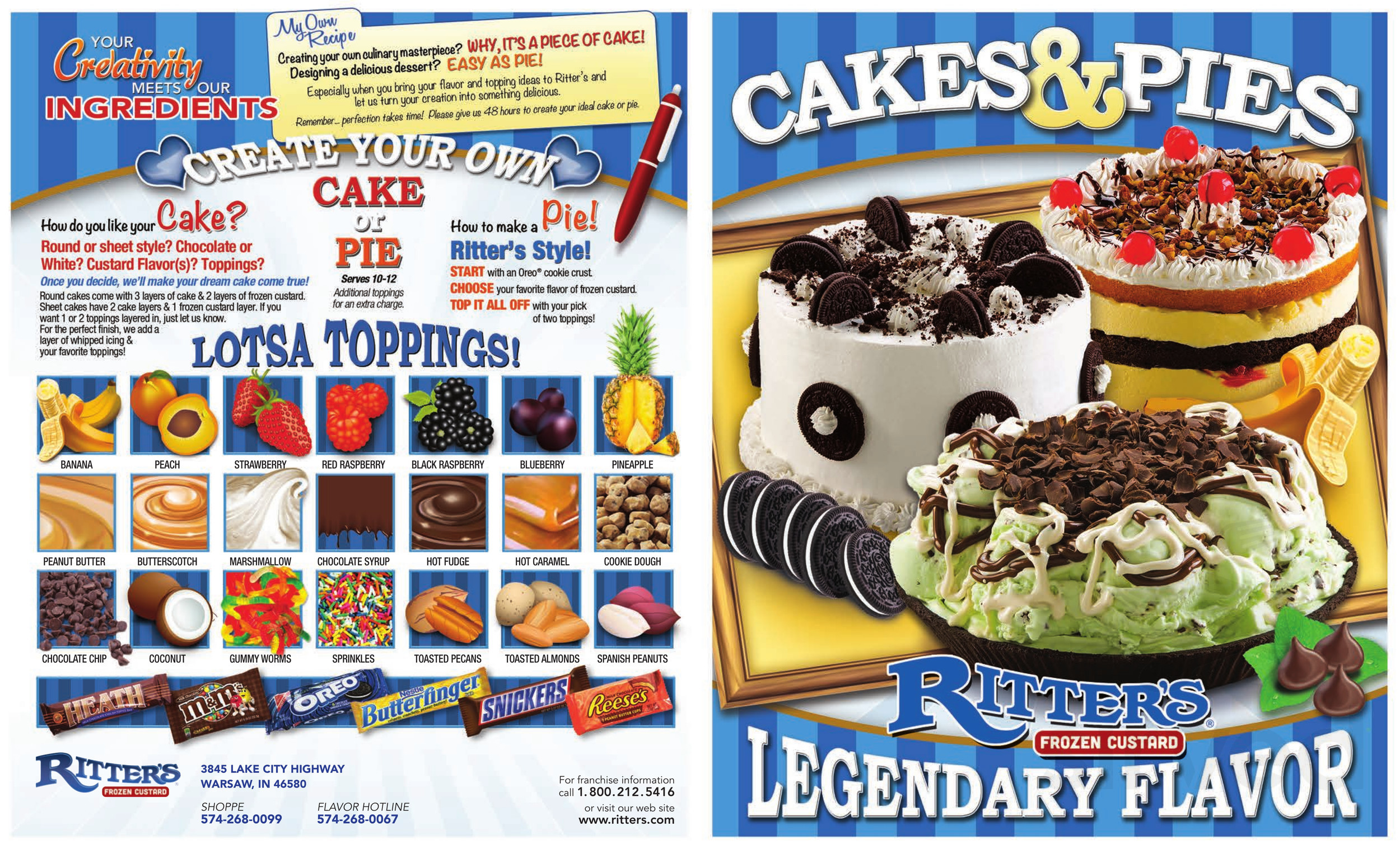 Ritter's Frozen Custard menus in Portage, Michigan, United States