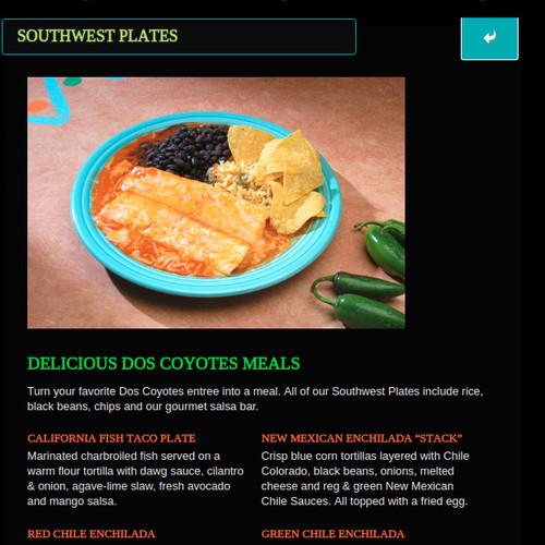 Dos Coyotes Border Cafe menu in Folsom, California, USA