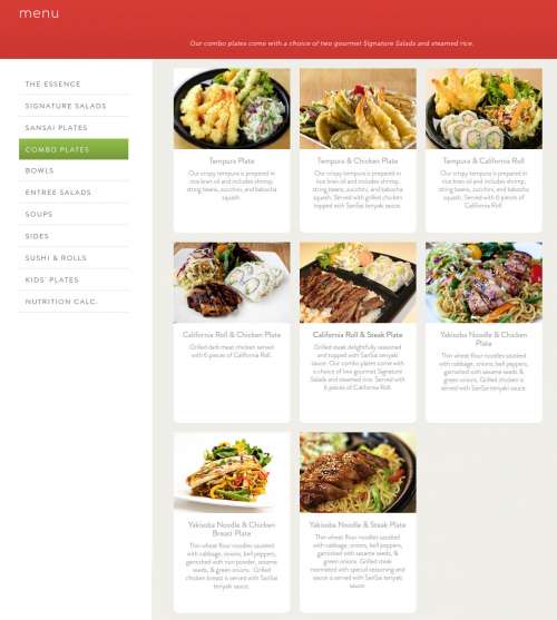 San Sai Japanese Grill menu in Sherman Oaks, California, USA