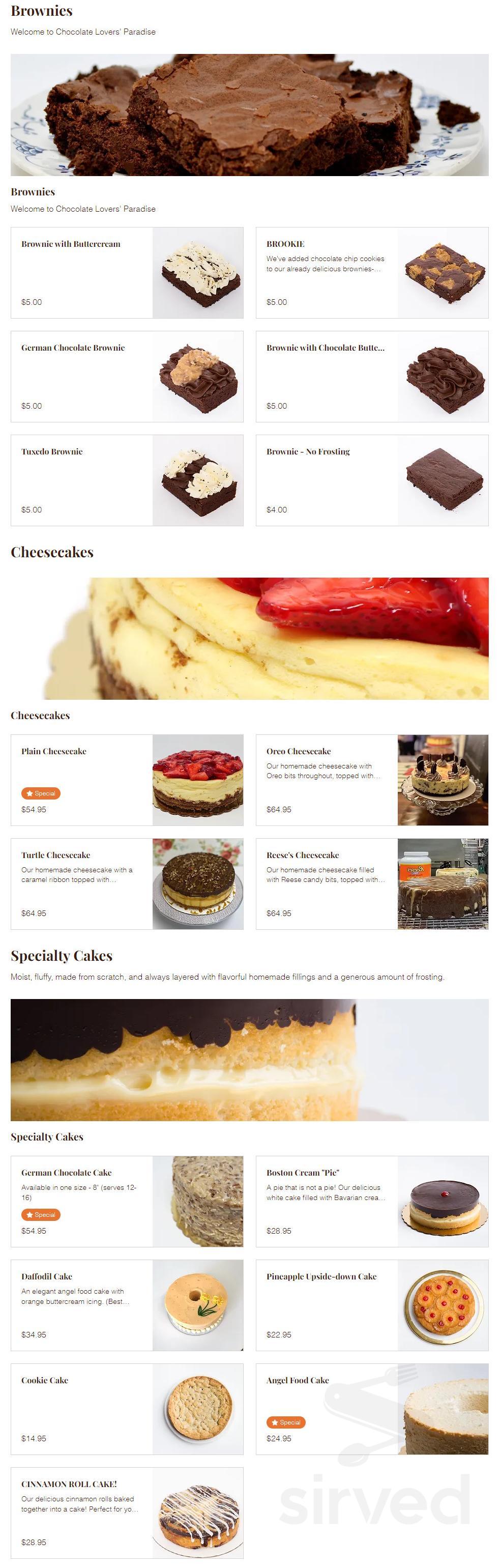 Mrs. Goodman's Baking Co. menu in Worthington, Ohio, USA