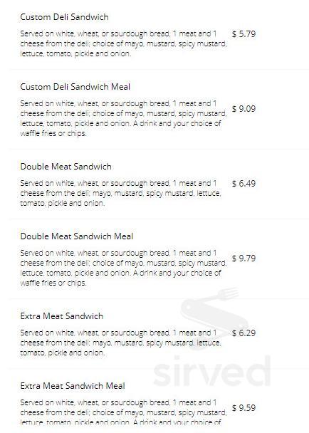 The Country Cupboard menu in Crossville, Tennessee, USA
