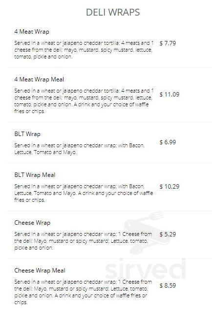 The Country Cupboard menu in Crossville, Tennessee, USA