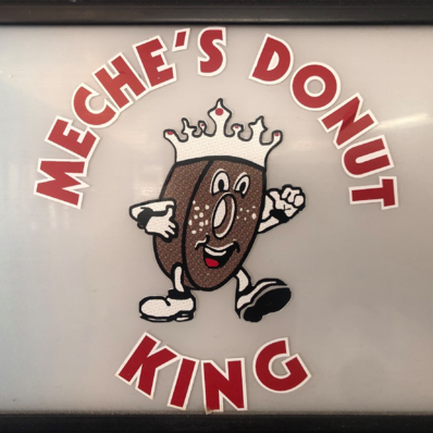 Meche's Donut King menu in Lafayette, Louisiana, USA