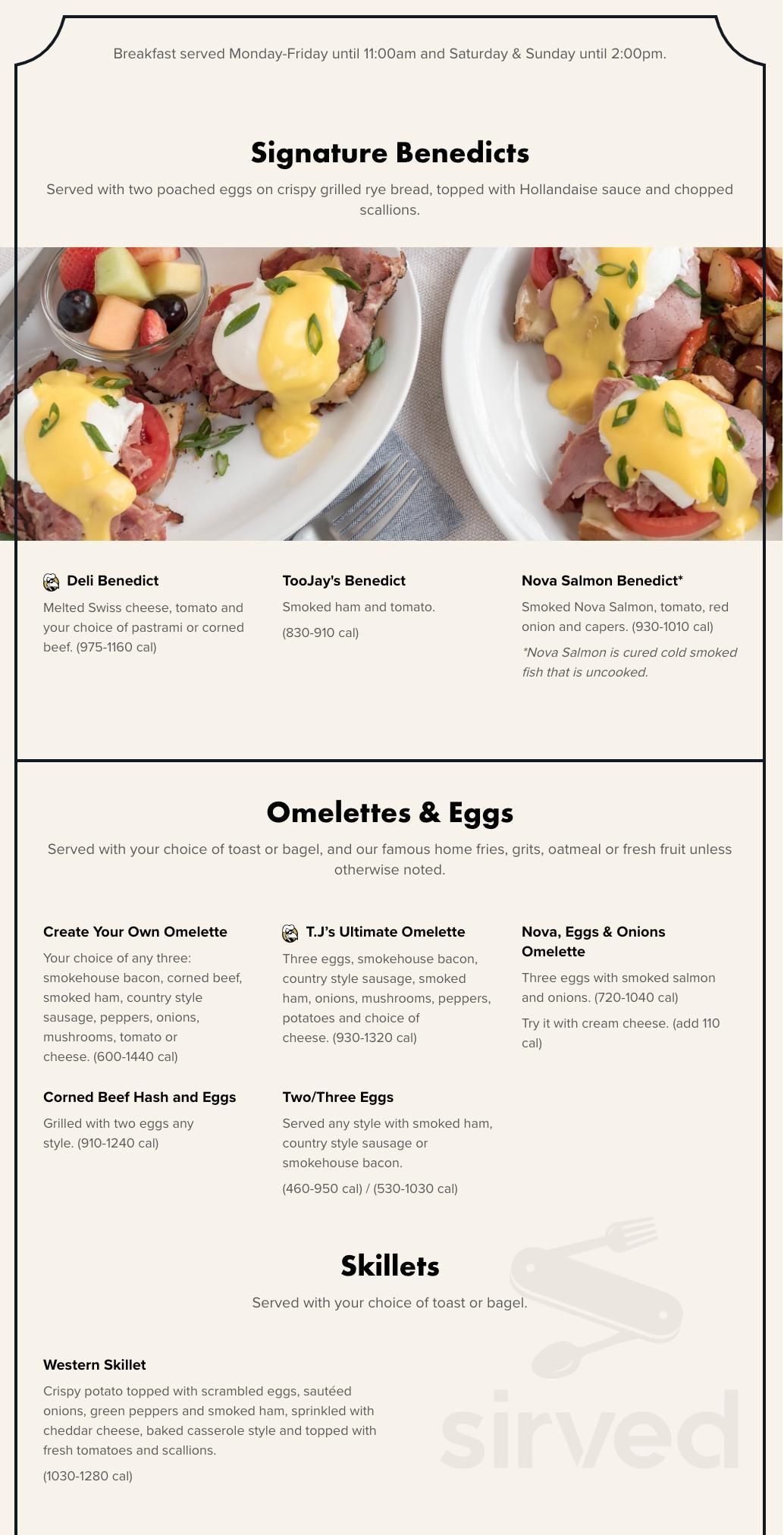 Menu - Plantation FL's TooJay’s Deli • Bakery • Restaurant | Sirved