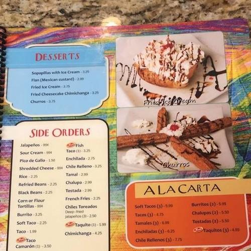 El Arriero Mexican Grill menu in Miami, Oklahoma, USA