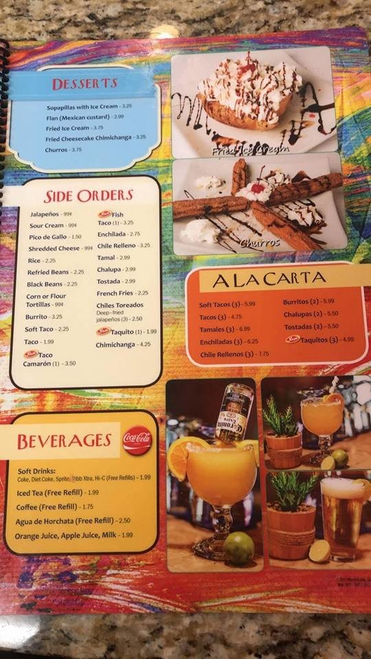 El Arriero Mexican Grill menus in Miami, Oklahoma, United States