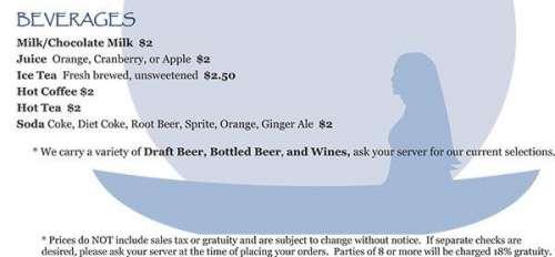 Blue Canoe Grill menu in Erieville, New York, USA