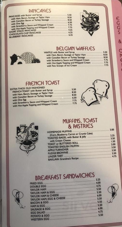 Sand Castle Diner menus in Beachwood, New Jersey, United States
