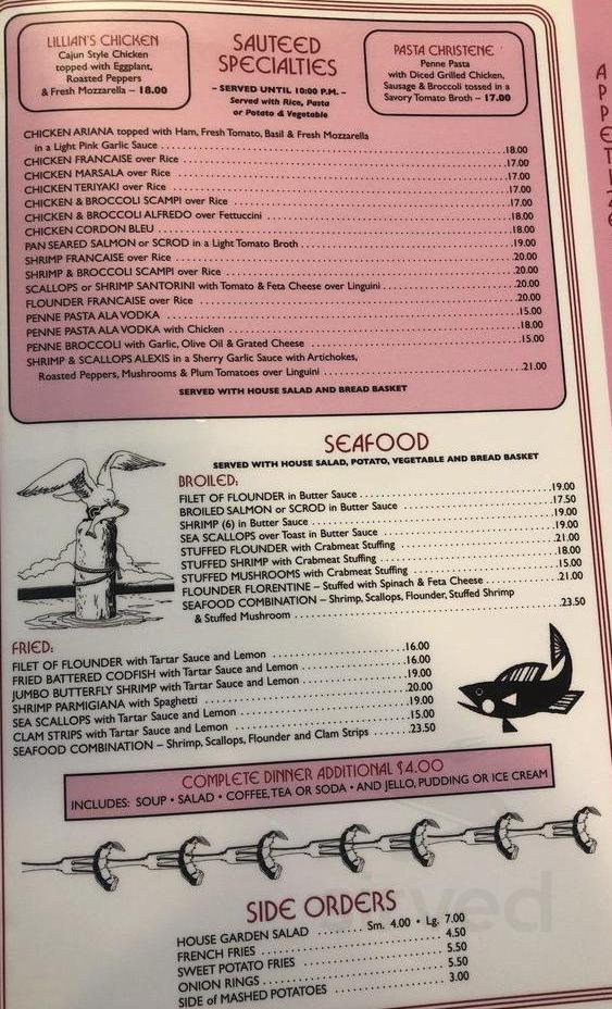 Sand Castle Diner menus in Beachwood, New Jersey, United States