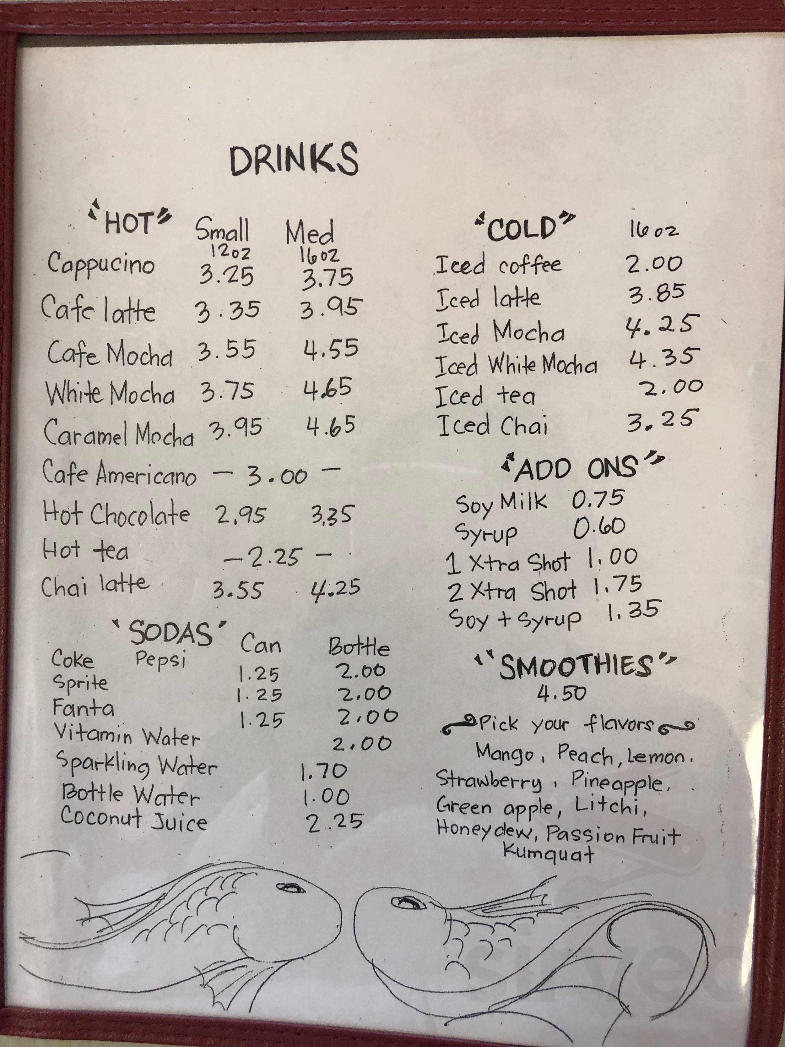 East Bay Cafe Depot menu in Fremont, California, USA