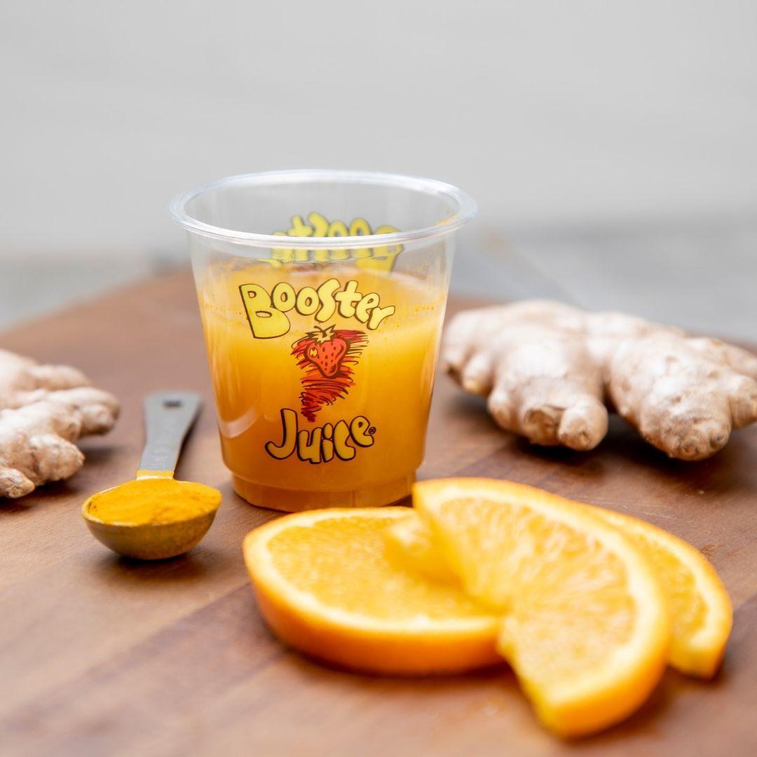 Booster Juice menu in Beaumont, Alberta, Canada