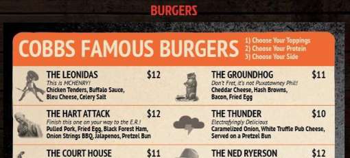 Menu for D.C. Cobb's in McHenry, IL | Sirved