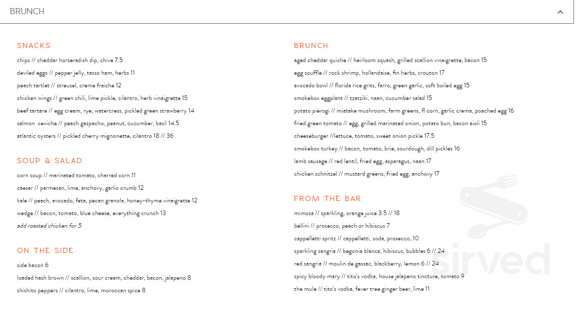 Menu - Maitland FL's Luke's Kitchen and Bar | Sirved