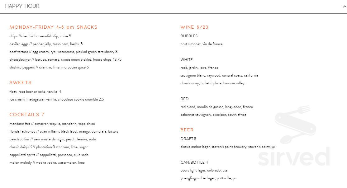 Menu - Maitland FL's Luke's Kitchen and Bar | Sirved