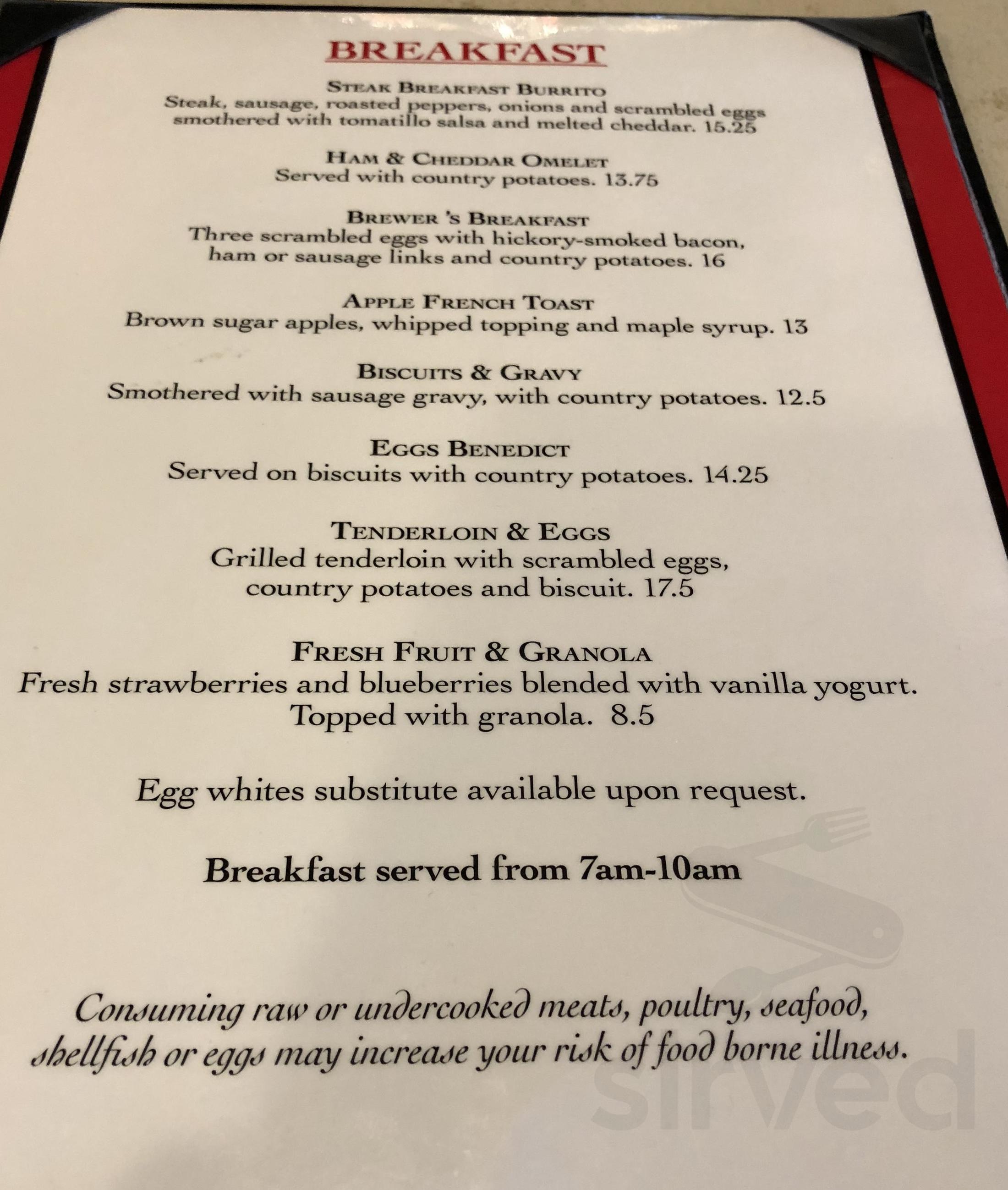 Menu - Dulles VA's District Chophouse | Sirved