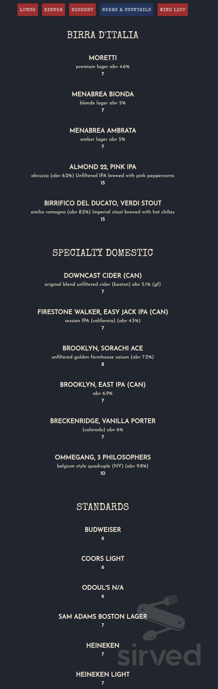 Menu for Luigi's Restaurant And Bar in Queens, NY | Sirved